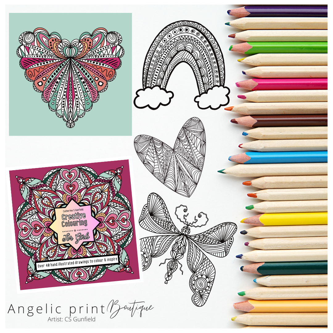 Creative Colouring: For Girls - printable – Pony Creative