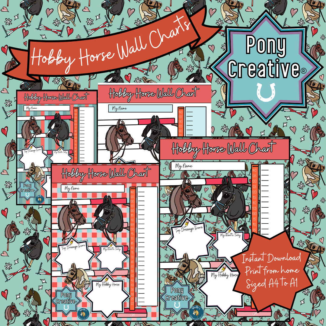 Pony Creative Hobby Horse Wall Chart